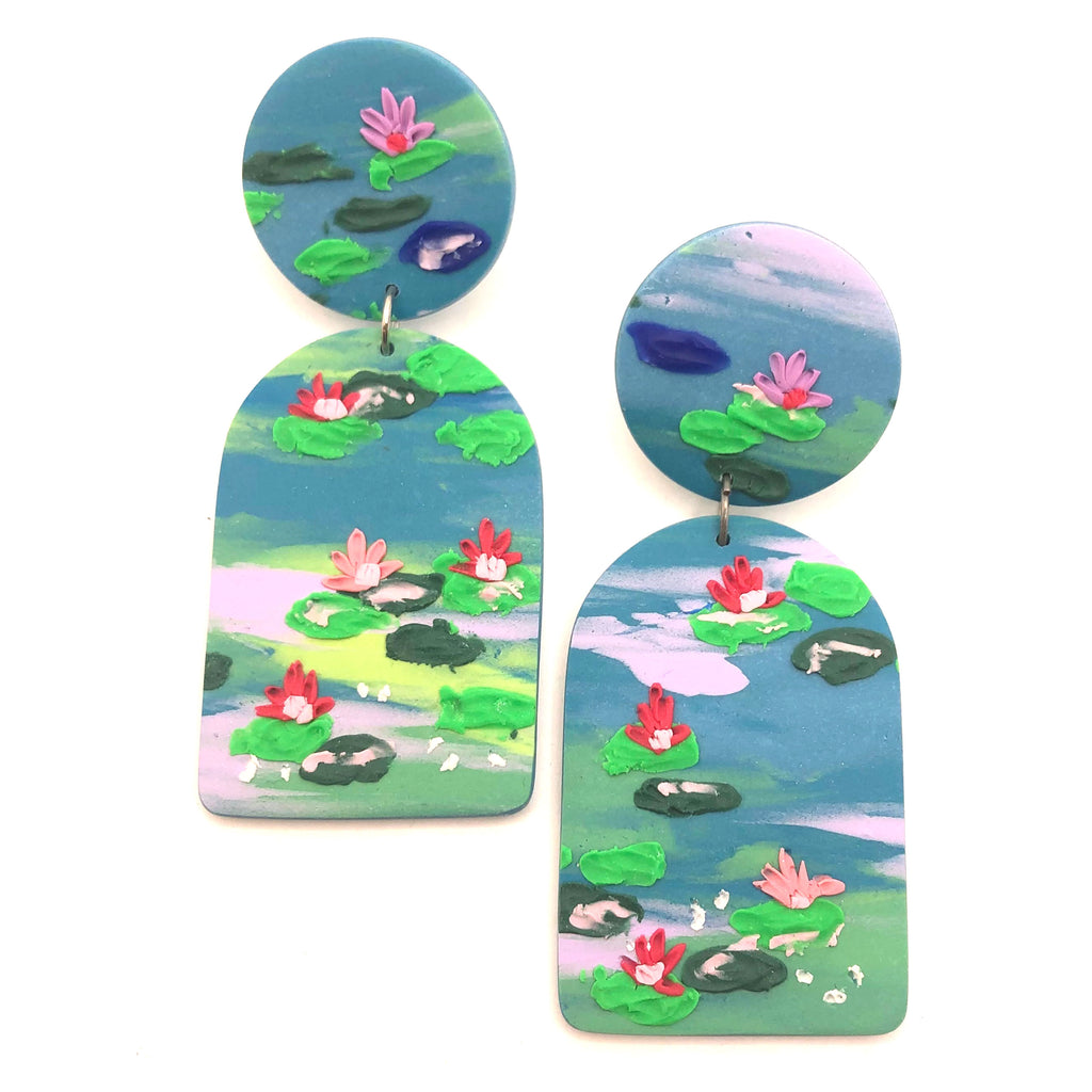 Venus de Chela Monet Waterlilies Earrings– Phoenix Art Museum