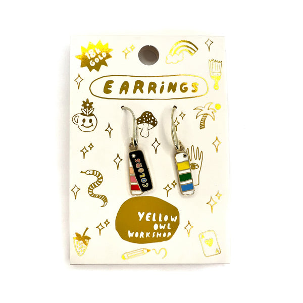 Color Swatch Book Drop Earrings - Phoenix Art Museum