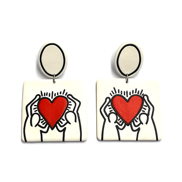 Venus de Chela Love in Motion Square Earrings - Phoenix Art Museum