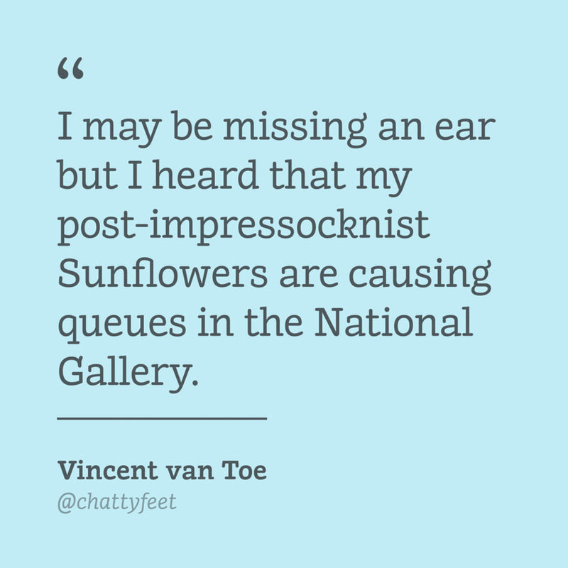Chatty Feet Vincent van Toe Socks - Phoenix Art Museum
